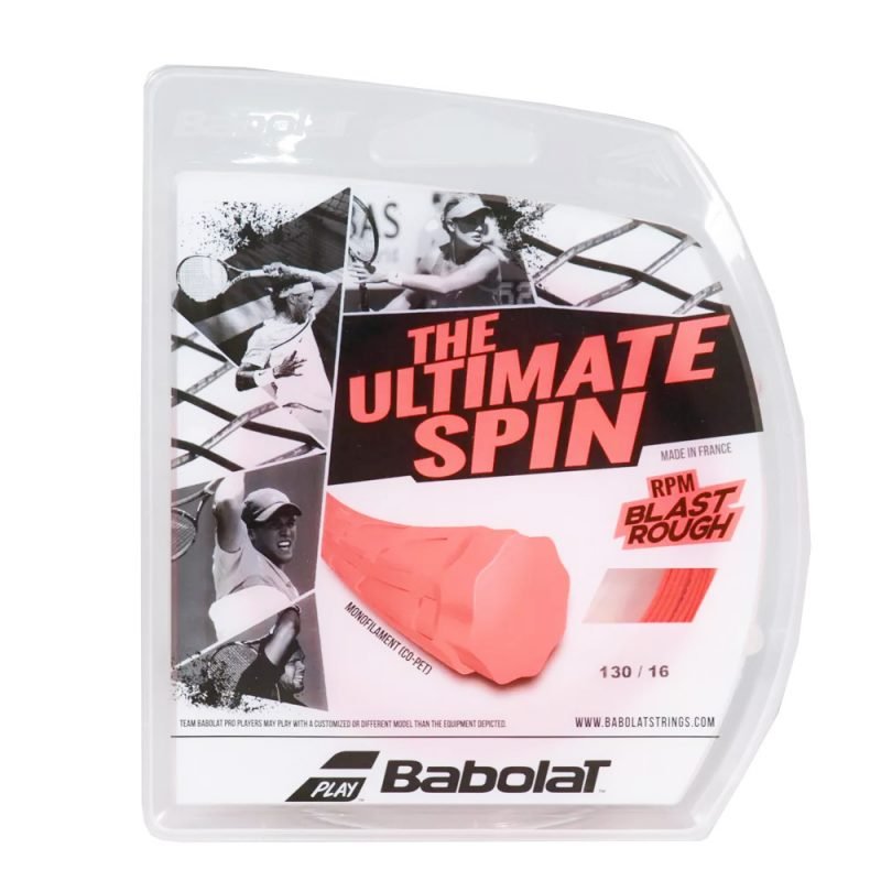 Corda Babolat RPM Blast Rough 130 Vermelha - Empório do Tenista